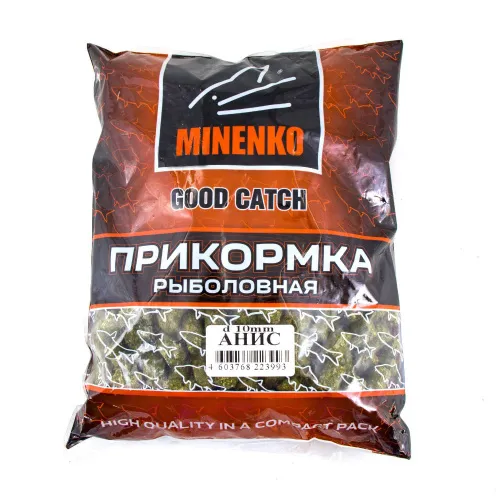 Прикормка MINENKO GOOD CATCH Гранулы 10мм, АНИС, 700г/10/