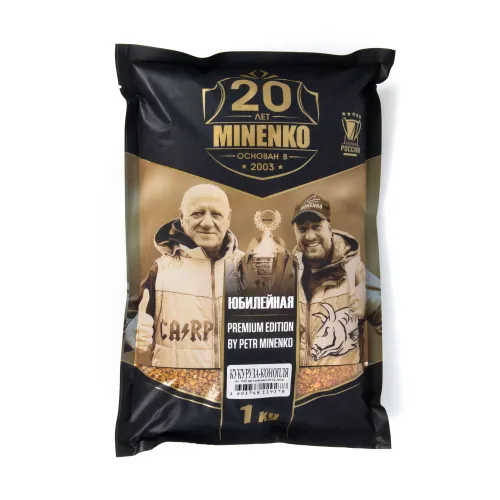 Прикормка MINENKO "ЮБИЛЕЙНАЯ" КУКУРУЗА - КОНОПЛЯ, 1000г /10/